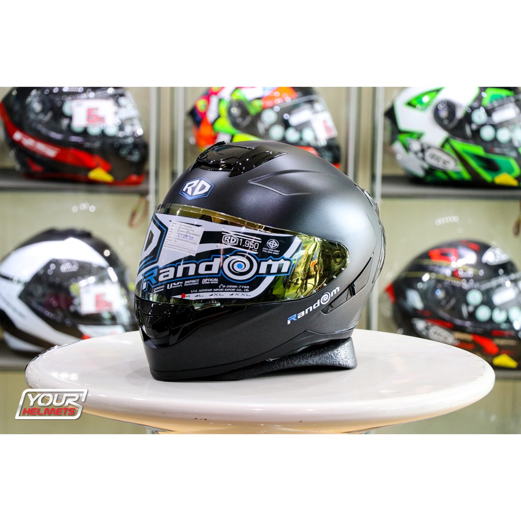 หมวกันน็อค RANDOM HELMETS DEMON MATT BLACK | Shopee Thailand