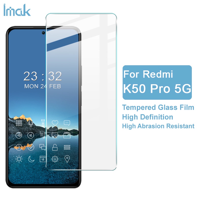 Original Imak Redmi K50 Pro K40S 5G 9H กระจกนิรภัยป้องกันการระเบิด POCO F4 5G ฟิล์มป้องกันหน้าจอ ...