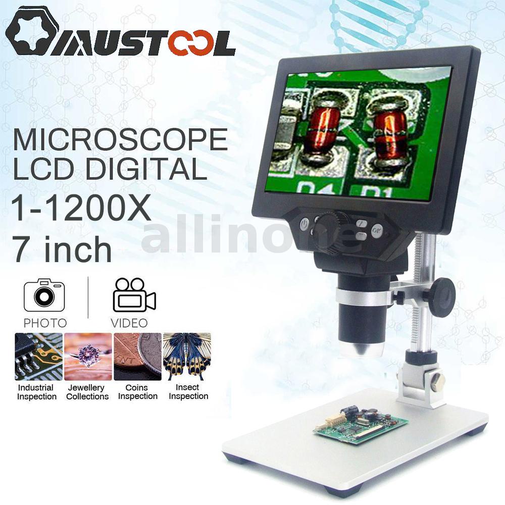 Mustool G1200 กล้องจุลทรรศน์ดิจิทัล หน้าจอ Lcd 1-1200X ซูมต่อเนื่อง ...