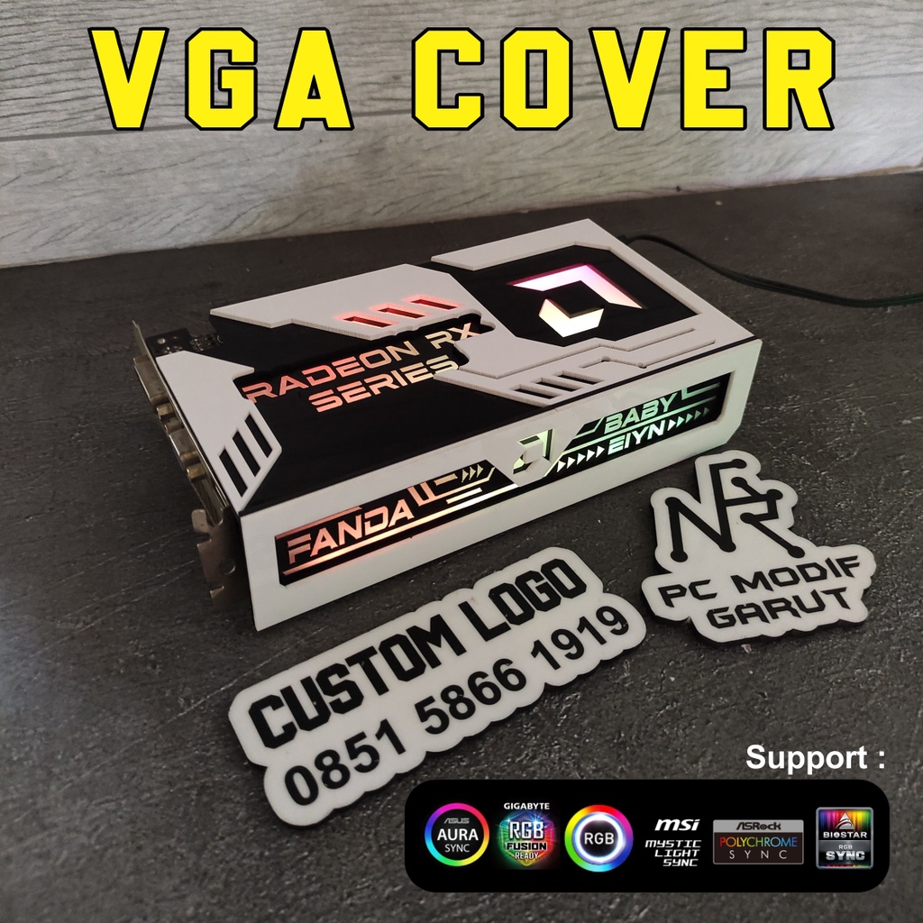 Vga BACKPLATE COVER MSI GTX 1050ti โลโก้ที่กําหนดเอง | Shopee Thailand