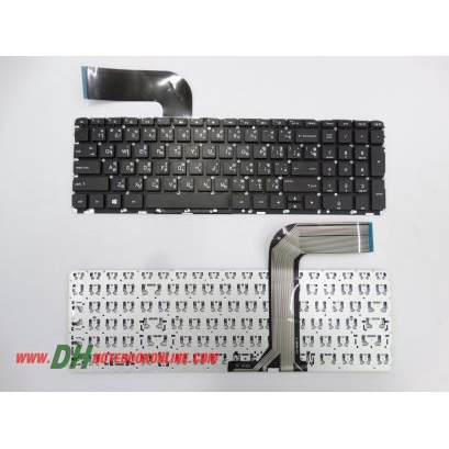แป้นพิมพ์ คีย์บอร์ดโน๊ตบุ๊ค HP 15-P 17-F Laptop Keyboard สีดำ (ภาษาไทย ...