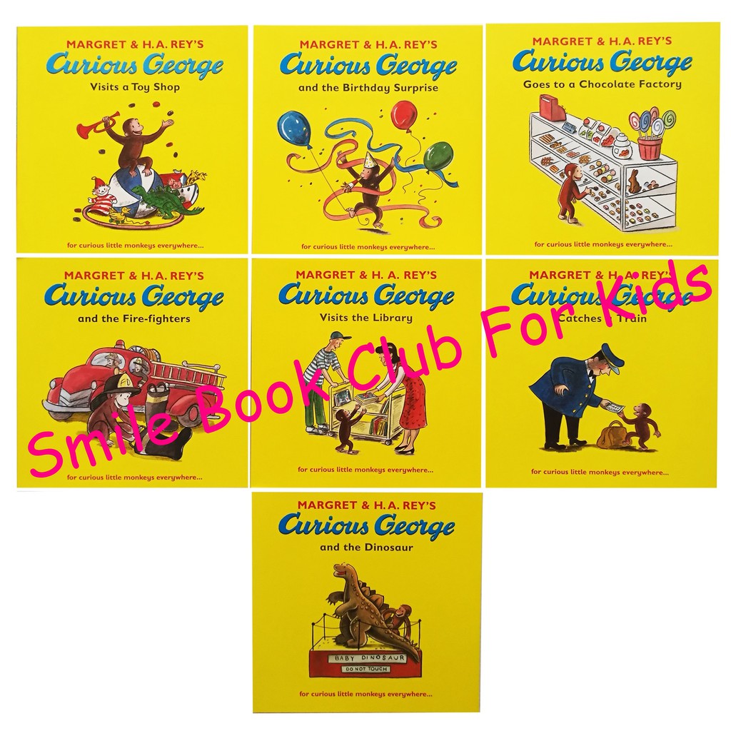Curious George - 7 Book Collection (หนังสือนิทานภาษาอังกฤษ นำเข้าจาก ...