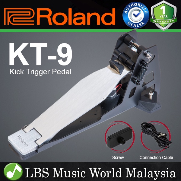Roland KT-9 แผ่นเหยียบทริกเกอร์ พร้อมกลไกการเชื่อมโยงที่เงียบเป็นพิเศษ ...