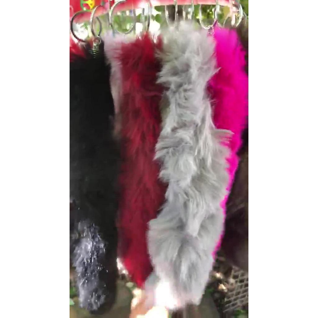 กระเป๋าพวงกุญแจหางกระรอก New keychain of the squirrel tail WB | Shopee ...