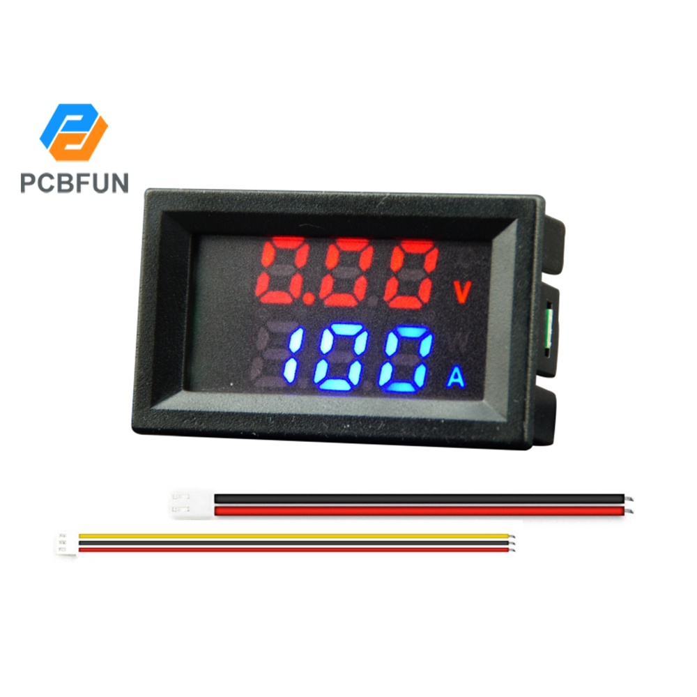 Pcbfun M430 โวลต์มิเตอร์แอมมิเตอร์ดิจิทัล 10A 50A 100A สําหรับทดสอบ ...