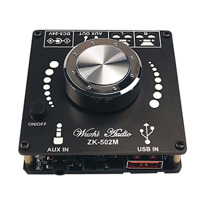 Zk - 502 M บอร์ดโมดูลขยายเสียง Hifi 2 . 0 สเตอริโอดิจิตอลเชื่อมต่อ ...