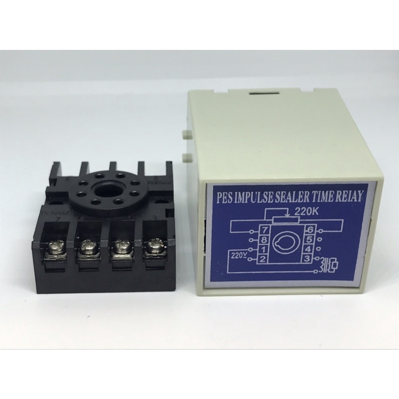 PES IMPULSE SEALER TIME RELAY 220VAC +ซ๊อกเก็ท 8ขา | Shopee Thailand