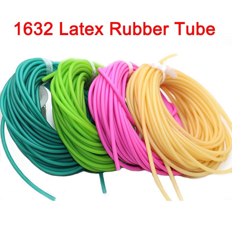 10m 1632 Natural Latex Rubber Tube Elastic Band for Outdoor Sports ...