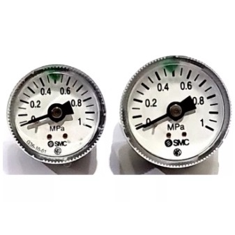 Pressure Gauge SMC G36-10-01 G46-10-01 เกจวัดแรงดันลม แบบเข็ม Range 0-1MPa (0-10bar) Port size ...