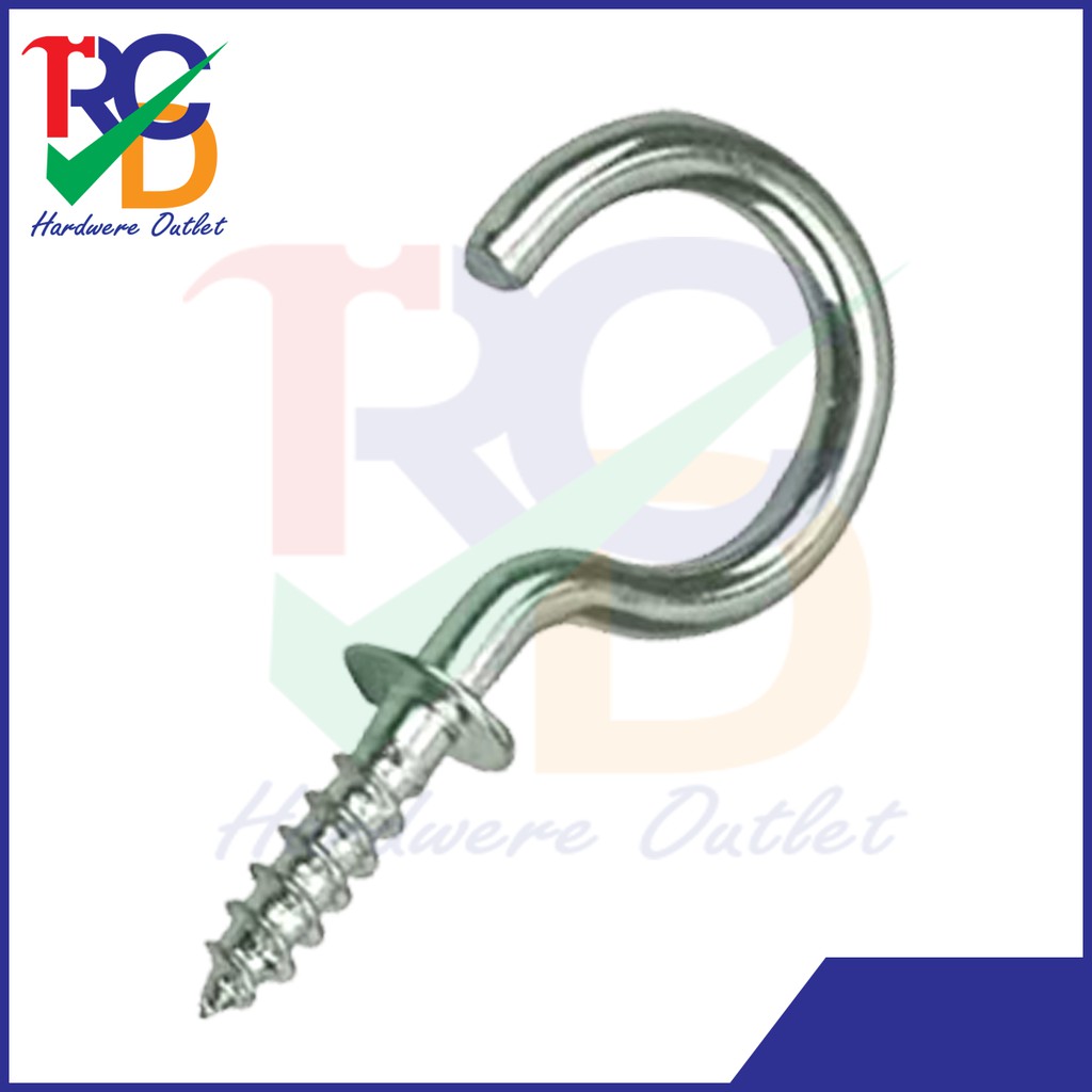 Screw Hook ( C )"Double Rabbit" Size.1-1/2" ตะขอตัว C (5pcs/Pack ...