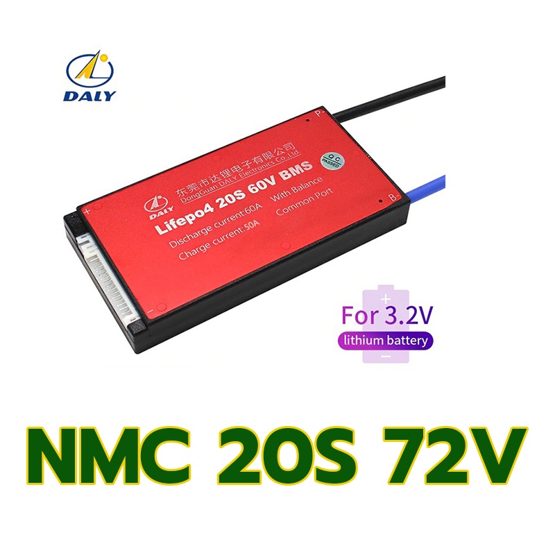 บอร์ด BMS LiFePo4, LFP (3.2V) หรือ Li-ion, NMC (3.7V) แบบ 20S 24S 72V ...