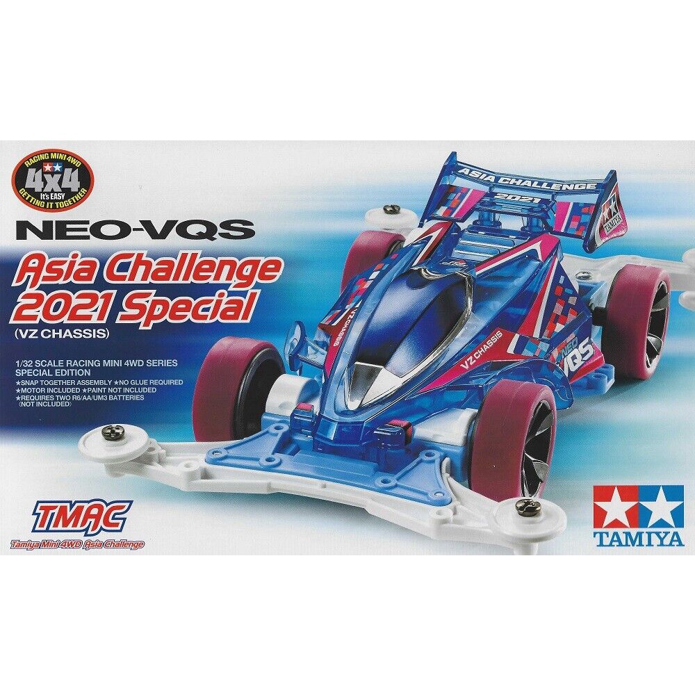 Tamiya 95617 Mini 4WD Kit VZ Chassis Jr Neo-VQS Asia Challenge TMAC Special ชุดโครงรถ | Shopee ...