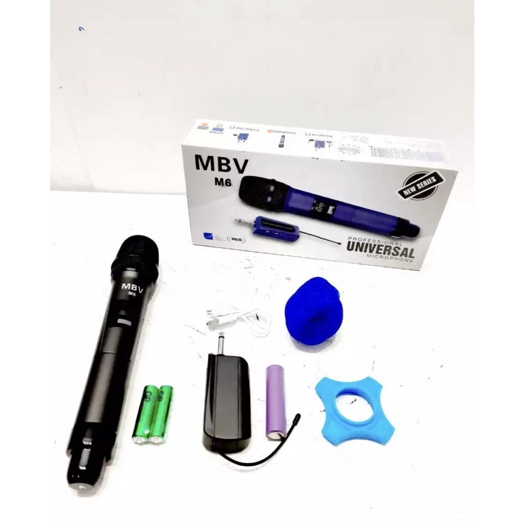 MBV ไมค์โครโฟน ไมค์ลอยแบบพกพา ชุดรับ-ส่งไมโครโฟนไร้สาย (ไมค์เดี่ยวรุ่น M6 ไมค์ลอยคู่รุ่น M66 ...