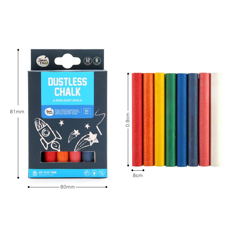 Joan Miro ชอล์กไร้ฝุ่น ชอล์กสำหรับเด็ก Dustless Chalk ของเล่นเสริม ...
