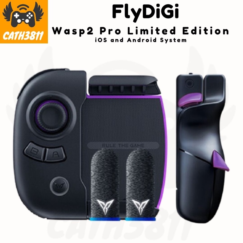 Flydigi Wasp 2 Pro Limited Edition Gyroscope Sensing Shadow สีม่วง Android/IOS | Shopee Thailand