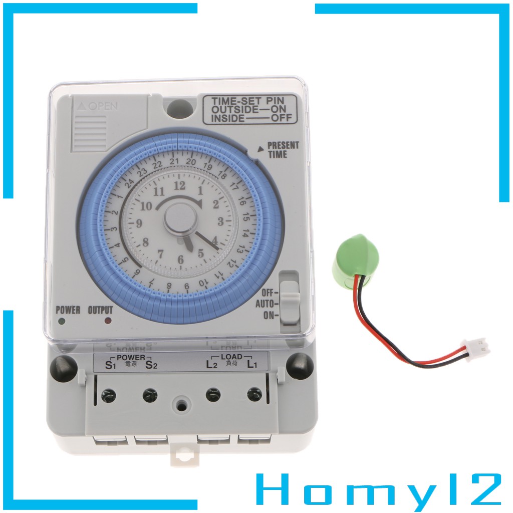 [HOMYL2] Din Rail 24H Chronometry Timer Mechanical Switch Industrial ...