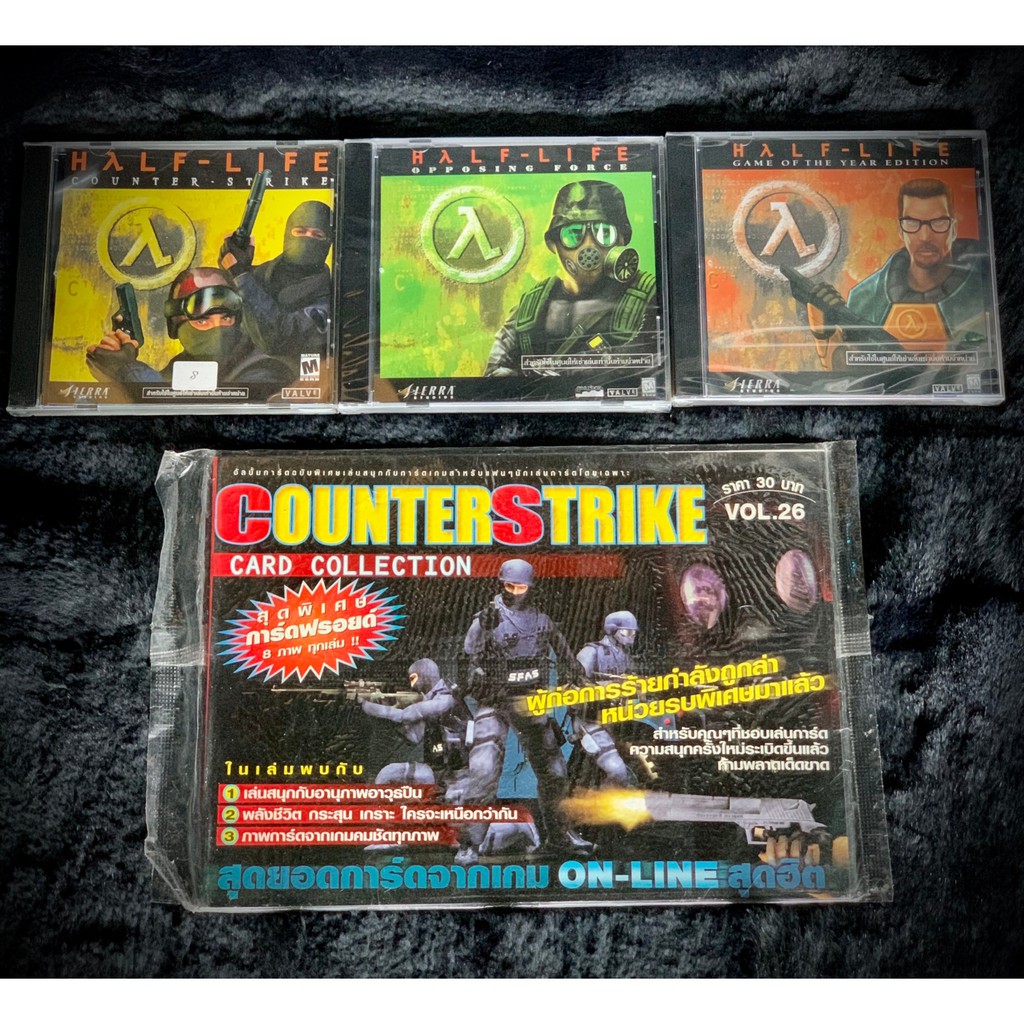 Counter Strike - Half Life แผ่นแท้ในซีล+คอลเลคชั่นการ์ด | Shopee Thailand