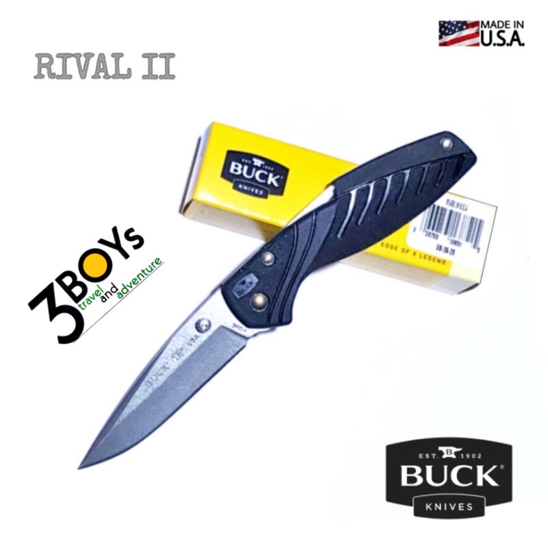 BUCK แท้ รุ่น Rival ll มีดที่ผลิตมาสำหรับพกติดตัว มีน้ำหนักเบา ง่ายต่อ ...