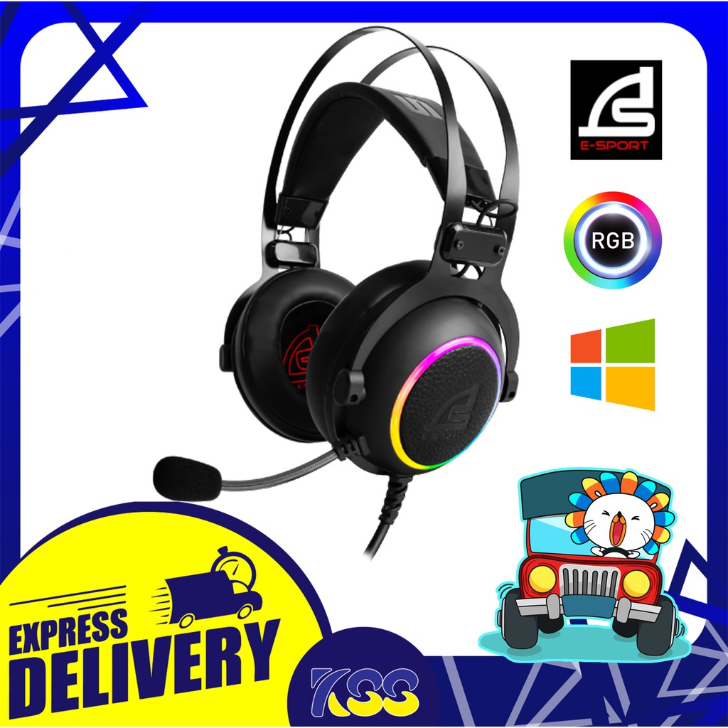 หูฟังเกมมิ่ง Signo Gaming Headset 7.1 BLAZERO HP-827 Black รับประกัน 2 ...