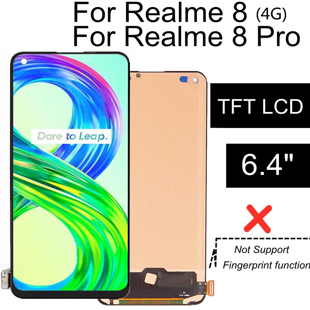 ชุดประกอบหน้าจอสัมผัส LCD TFT OLED สําหรับ Realme 8 4G RMX3085 | Shopee ...