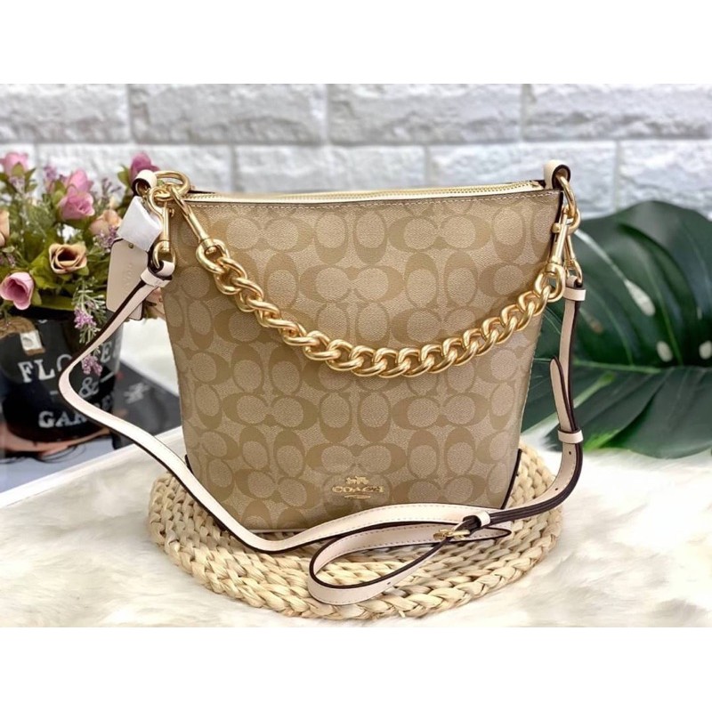 Coach Mini Abby Duffle in Signature PVC Bag F45068 | Shopee Thailand