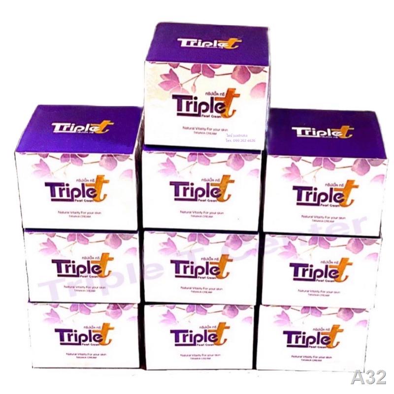 Triple tri cream ทริปเปิ้ล ทรี ครีม 10 กระปุก ครีมขนาด20กรัม | Shopee ...