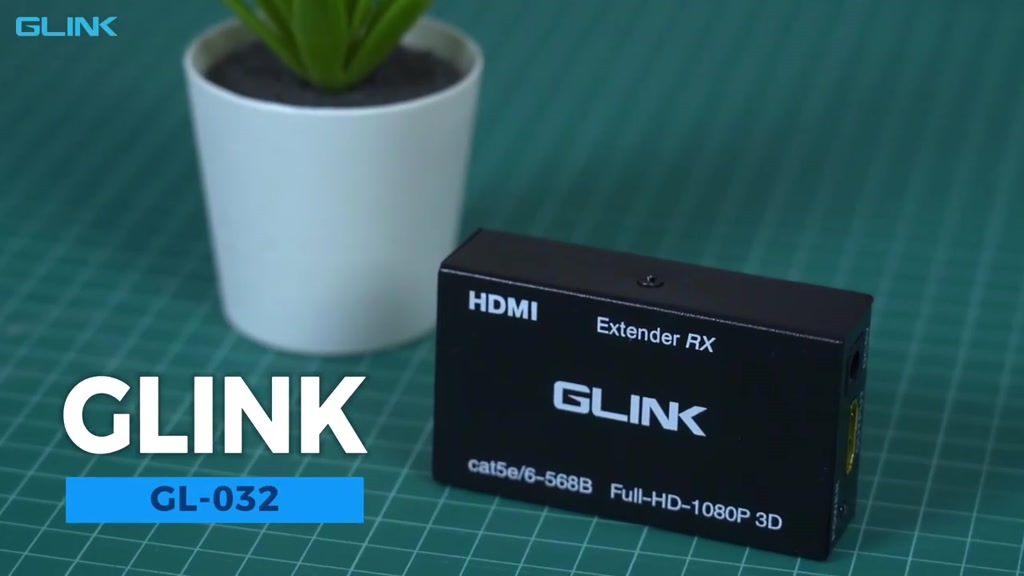 GLINK (GL032) HDMI Extender Ethernet RJ45 to 60M อุปกรณ์ต่อขยายสัญญาณภาพและเสียงด้วยสายแลน ปก. 2 ...