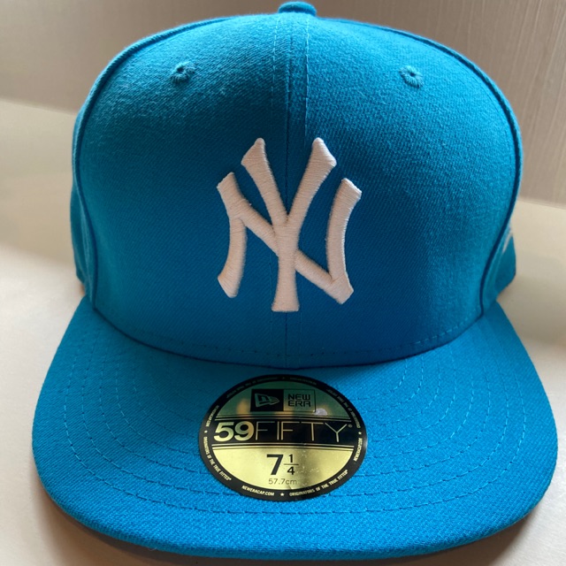 หมวกใหม่ BRAND NEW 59FIFTY New York Yankees Light Blue Basic 59FIFTY ...