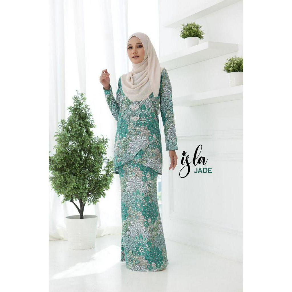 Isla Plus Size Baju Kurung Pattern Exclusive Moden Premium Muslimah ...