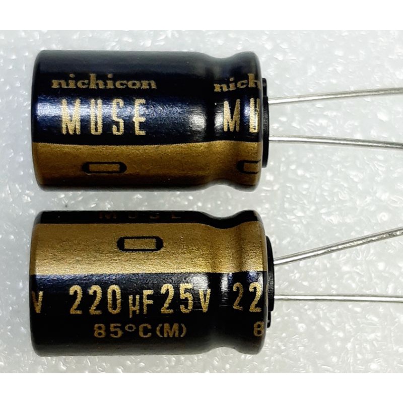 Nichicon MUSE KZ 220uf 25v For Audio Equipment capacitor ตัวเก็บประจุ ...