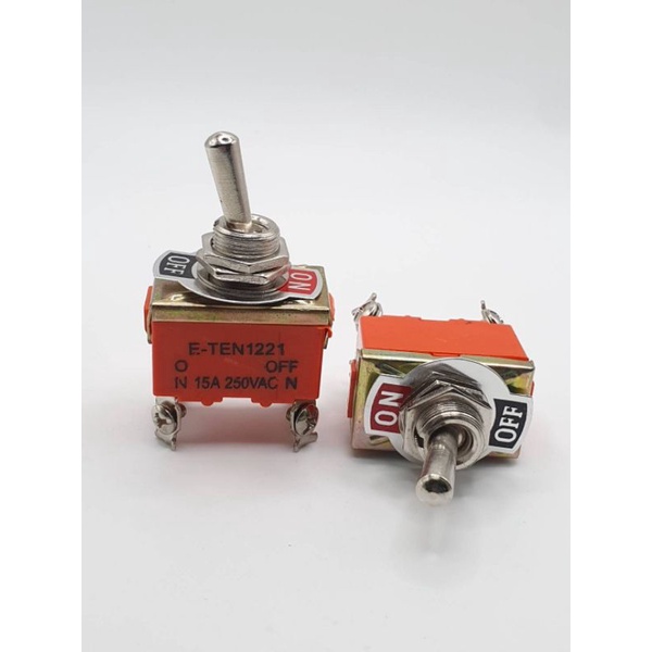 สวิตช์โยก E-TEN ON -OFF1221 on-off 4ขา ทนไฟ 15A250V | Shopee Thailand