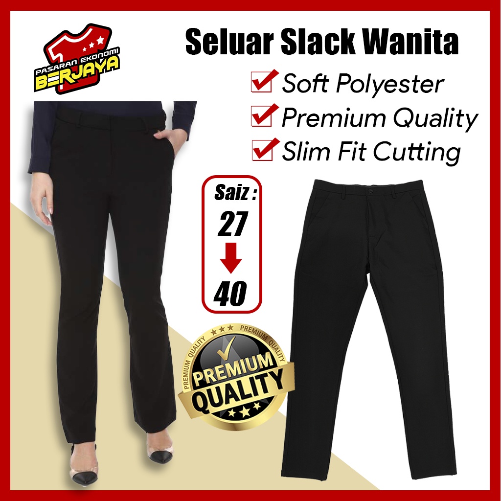 5050 Seluar Slack Wanita Slim Fit / Seluar Kerja Perempuan / กางเกงขา ...
