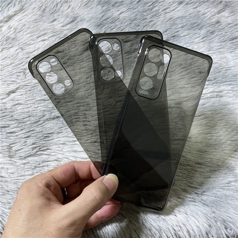 เคสโทรศัพท์ใสไร้กรอบบางพิเศษสําหรับ Oppo Reno 4 5 6 Pro Plus Pc Hard ฝา