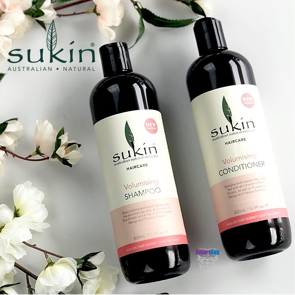 SUKIN AUSTRALIAN NATURAL Haircare Volumising Shampoo & Conditioner ...