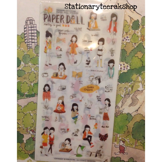 Paper doll sticker | Shopee Thailand