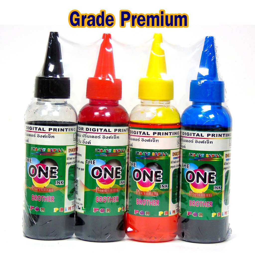 หมึกเติม Brother อิงค์เจ็ท หมึก refill ยี้ห่อ THE ONE ขนาด 100 ml. สี ...
