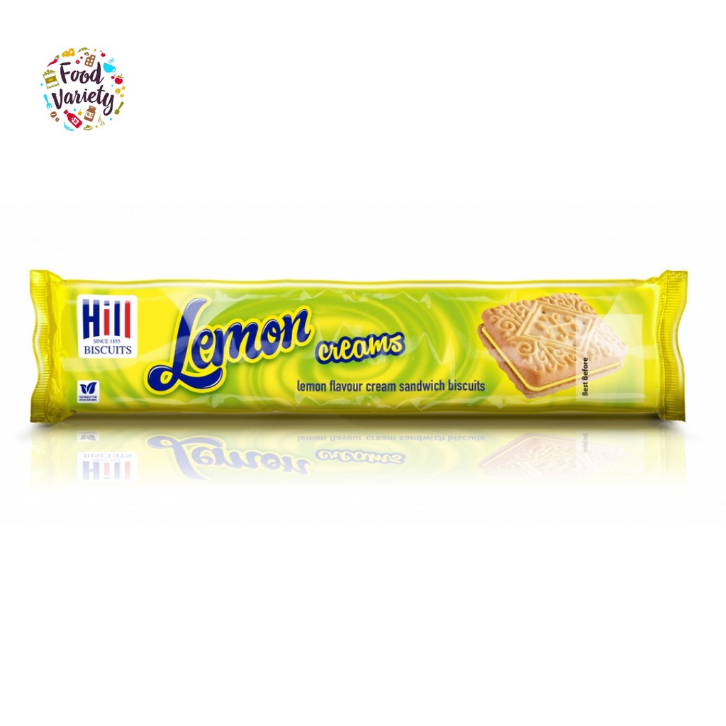 Hill Lemon Flavour Cream Sandwich Biscuits 150g ฮิล บิสกิตสอดไส้ครีมรส ...