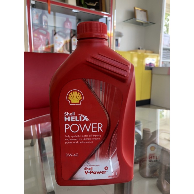 Shell น้ำมันเครื่องสังเคราะห์แท้ Helix Power เบนซิน 0W-40 1L | Shopee ...