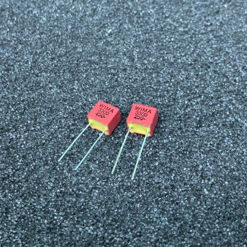 2 ชิ้น WIMA 3300PF 250V (0.0033uF) (3.3 nF) ระยะขา 5 มม. | Shopee Thailand