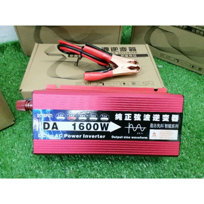 Pure sine wave Inverter ยี่ห้อ DA 12V 1600W /DA 24V1600W ใช้งานดีทนทาน ...
