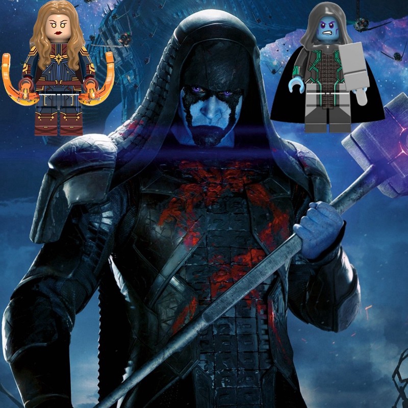 เข้ากันได้กับ Leging Minifigures Iron Man Ronan Marvel Endgame Building ...