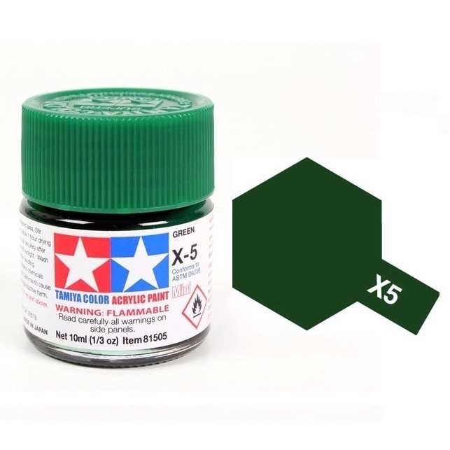สีอะคริลิค TAMIYA ACRYLIC X-1 81501, X-2 81502, X-3 81503, X-4 81504, X ...