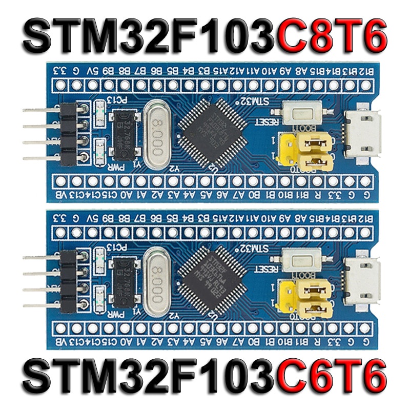 โมดูลบอร์ดไมโครคอนโทรลเลอร์ STM32F103C6T6 STM32F103C8T6 ARM STM32 | Shopee Thailand