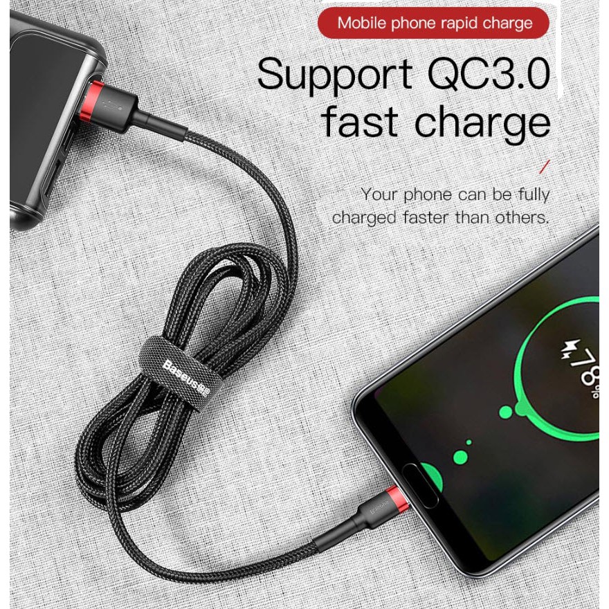 🔥ถูก/แท้🔥Baseus สายชาร์จ TypeC LN Micro C-C 60W Fastcharge QC3.0 ...