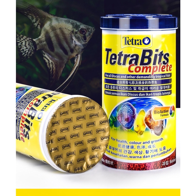 (จัดส่งเร็ว) Tetra Bits complete อาหารปลาปอมปาดัวร์ อาหารปลาเล็ก ...