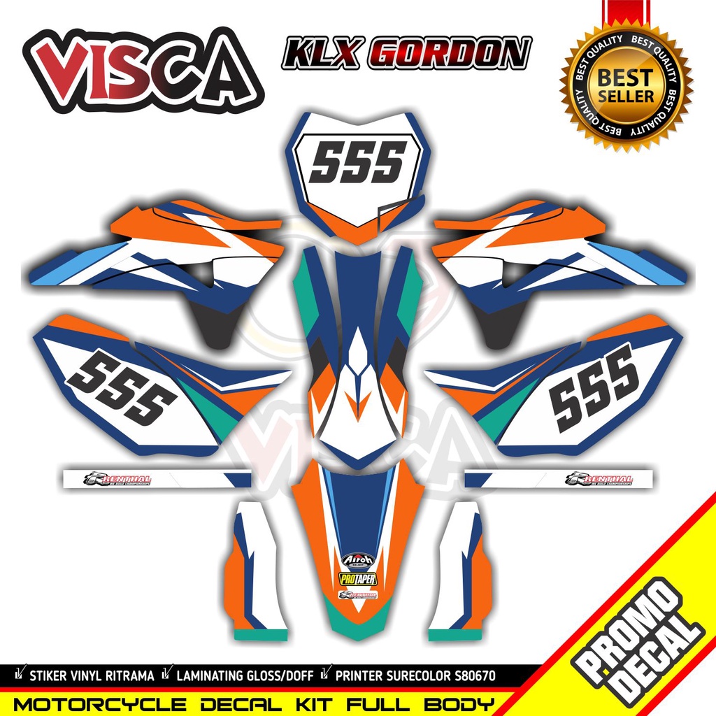 Klx Gordon Full Body Decal Klx Gordon Full Body สติกเกอร์ Klx Gordon ...