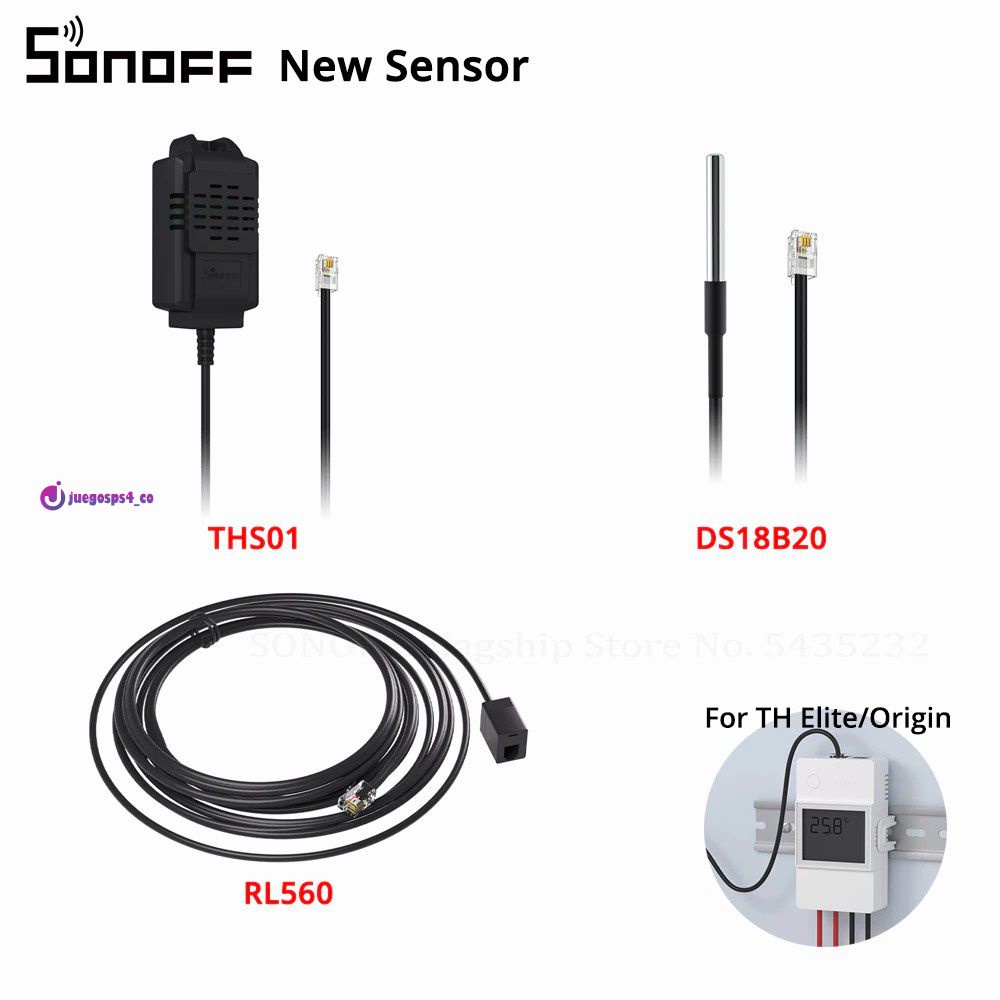 Sonoff เซนเซอร์อุณหภูมิ และความชื้น อุปกรณ์เสริม AM2301 DS1820 DS18B20 ...