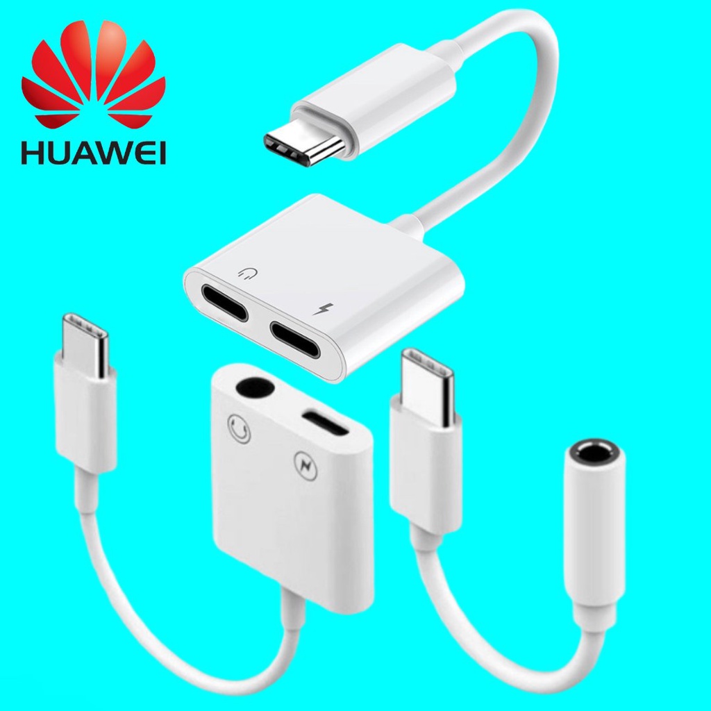 สายแปลง Huawei Type-C อแดปเตอร์ หางหนู สายต่อ ให้เป็น AUX 3.5+Type-C ...