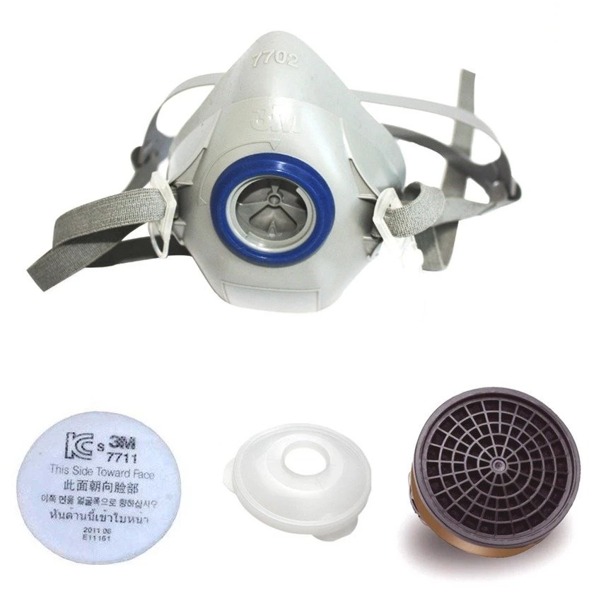 3M 7702 หน้ากากไส้กรองเดี่ยวซิลิโคนขนาดกลาง พร้อมตลับกรอง 7001K-100 ...