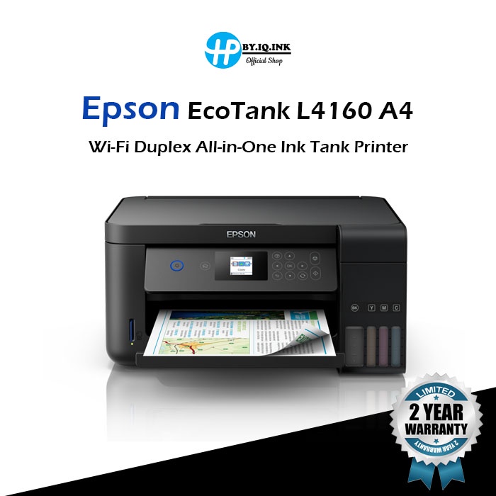 Epson L4160 Wi-Fi Duplex All-in-One Ink Tank Printer หมึกแท้ประกันศูนย์ ...
